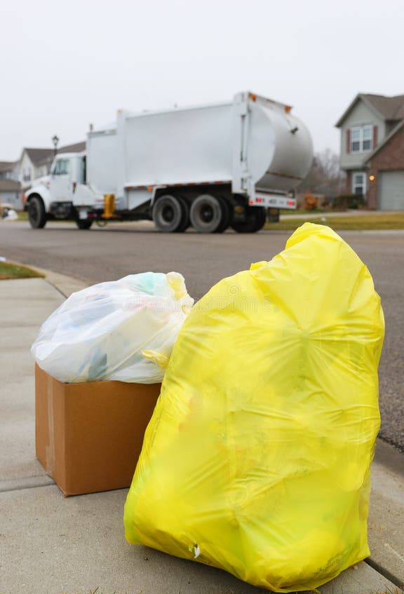 Garbage day stock image. Image of material, recycling - 12647819