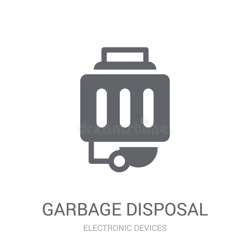 Garbage Disposal Icon. Trendy Garbage Disposal Logo Concept on W Stock ...