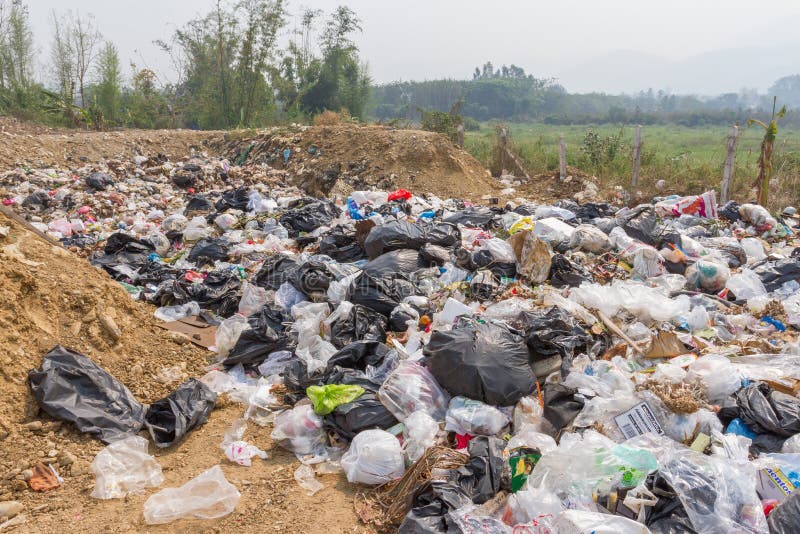 The Garbage Disposal Pond in Pai,Thailand Editorial Image - Image of ...