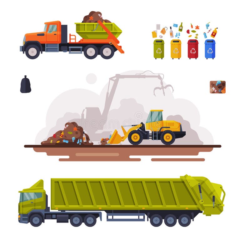 Waste Sorting Machine Stock Illustrations – 1,597 Waste Sorting Machine ...