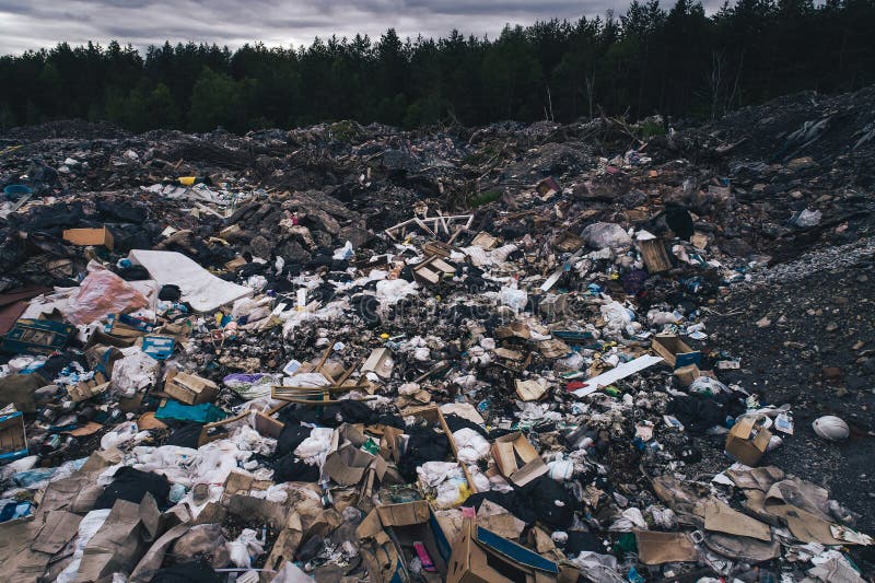Garbage Dump Aerial stock photo. Image of refuse, aerial - 118454732