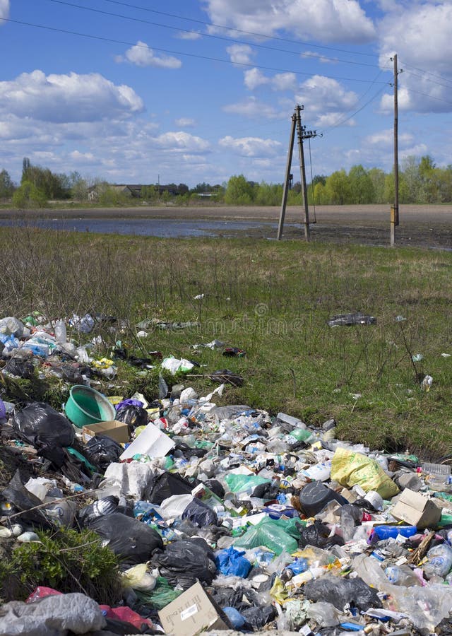 A Garbage Dump Beyond the Village. Editorial Photo - Image of landscape ...