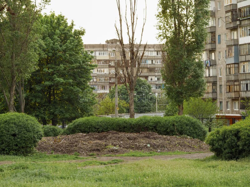 A Pile of Garbage in a City Block Stock Photo - Image of environmental ...