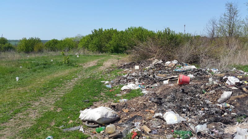 Garbage Dump.the Household Waste. Pollution of the Environment. Stock ...