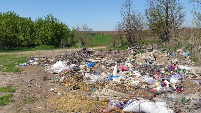 Garbage Dump.the Household Waste. Pollution of the Environment. Stock ...