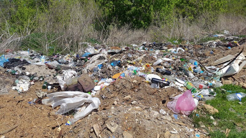 Garbage Dump.the Household Waste. Pollution of the Environment. Stock ...