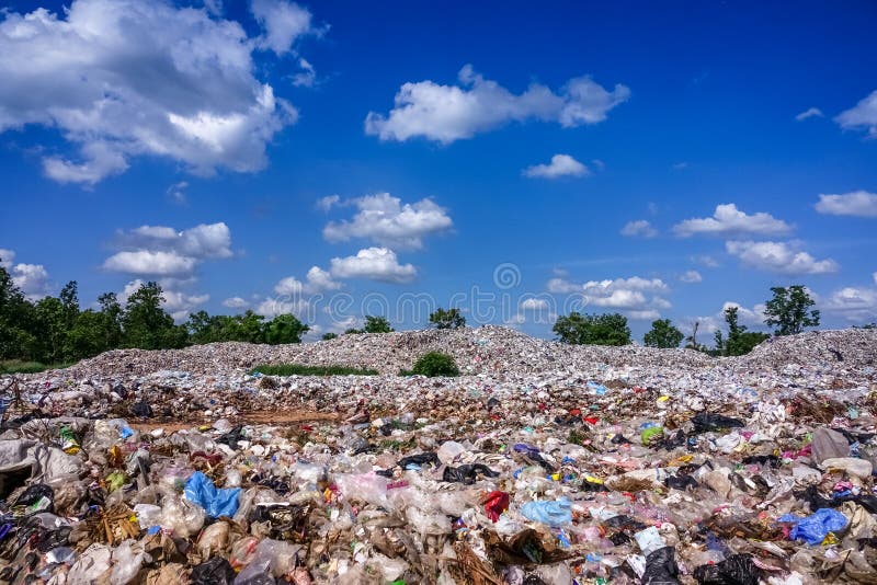 Garbage Dump Hill stock photo. Image of rubbish, nature - 133869052