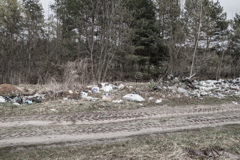 Garbage Dump on the Side of the Road Stock Photo - Image of metal, heap ...