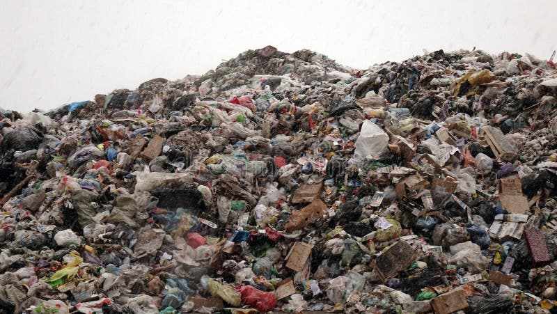 Garbage Dump. Storage of Waste for Further Disposal. Environmental ...