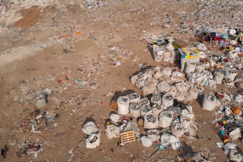 Garbage Dump, Top View of Trash. Landfill Editorial Photography - Image ...