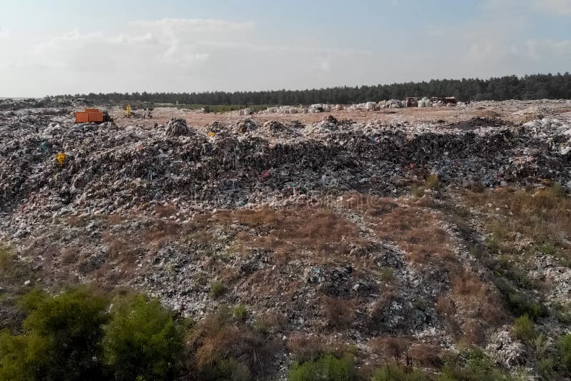 Garbage Dump, Top View of Trash. Landfill Stock Image - Image of global ...