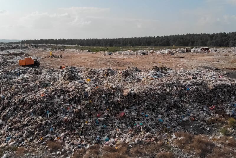 Garbage Dump, Top View of Trash. Landfill Stock Image - Image of junk ...