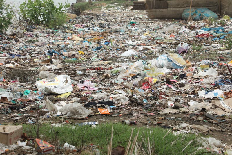 Garbage Dump at Village Rural Area India Stock Photo - Image of ...