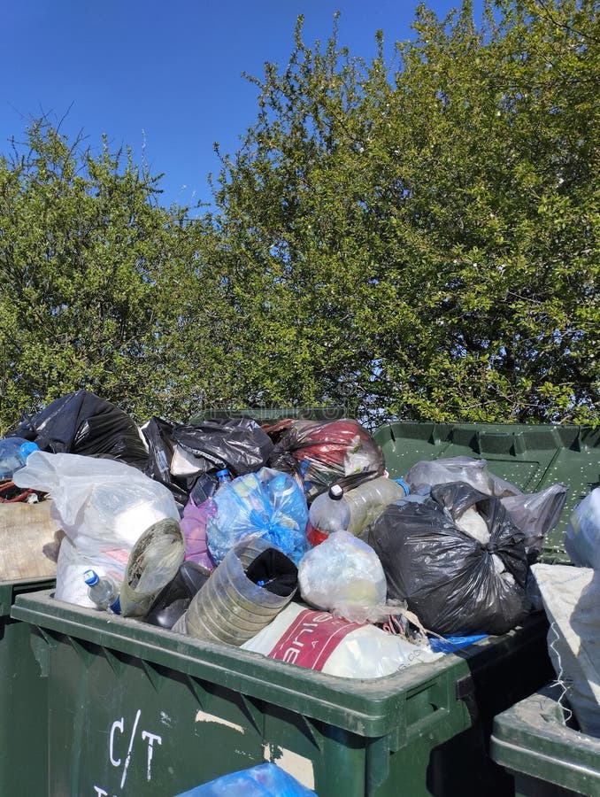Garbage Dumpster, Household Garbage and Urban Dumpster Stock Image ...