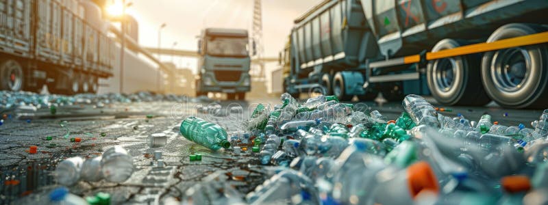 Garbage, Ecology, Processing of Garbage and Waste Stock Image - Image ...