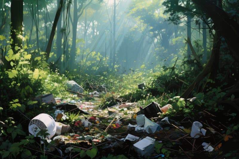 Garbage in the Forest. Garbage in the Forest. Environmental Pollution ...
