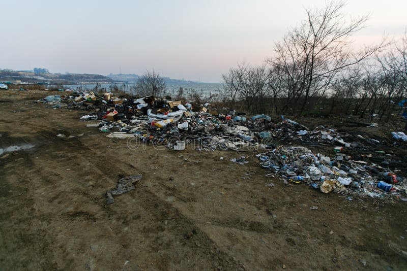 Garbage Heaps on the Sea Beach Editorial Stock Photo - Image of damage ...