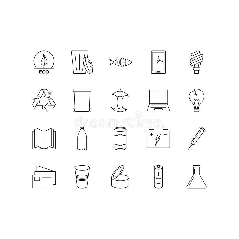 Paper waste icon stock vector. Illustration of conservation - 179985281