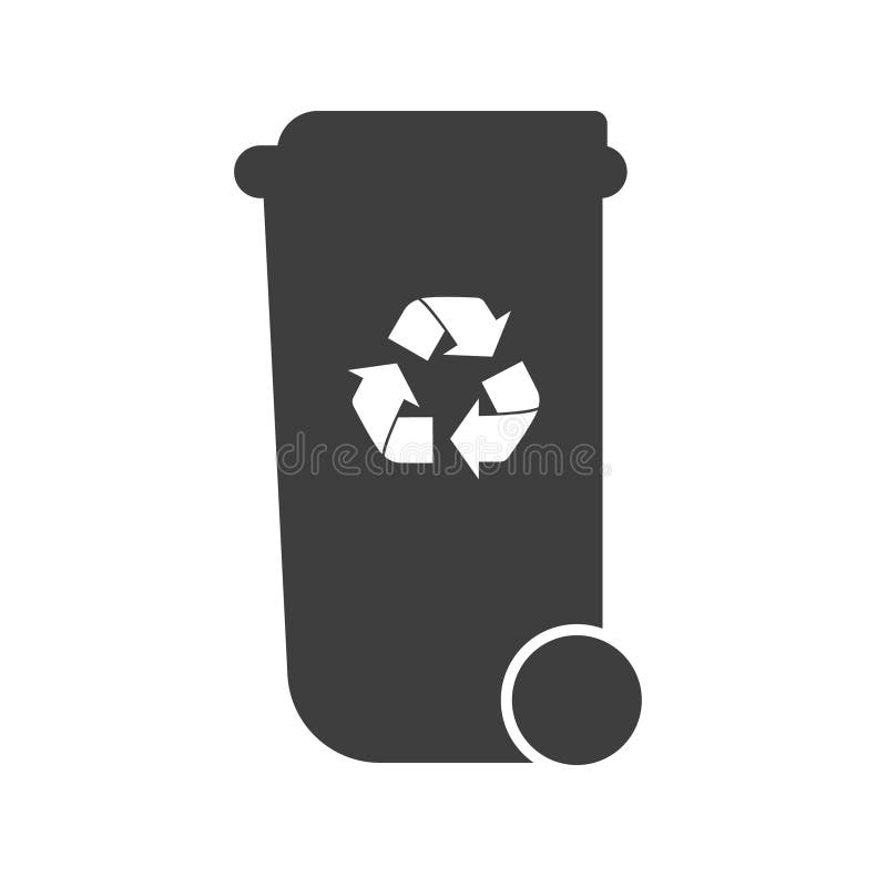 Garbage Icon. Garbage Symbol on White Background Stock Vector ...