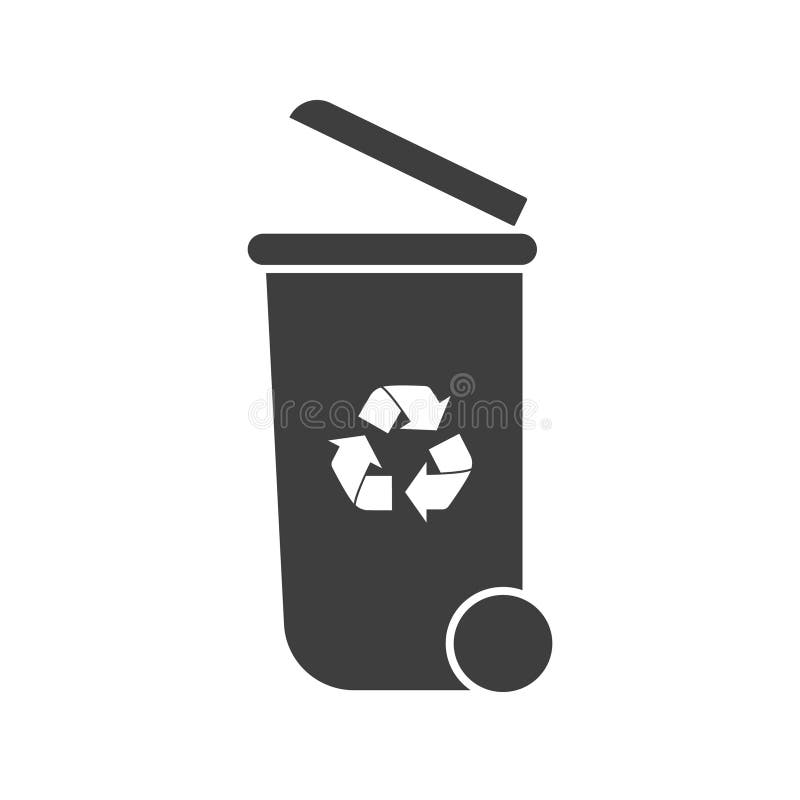 Garbage Icon. Garbage Symbol on White Background Stock Vector ...