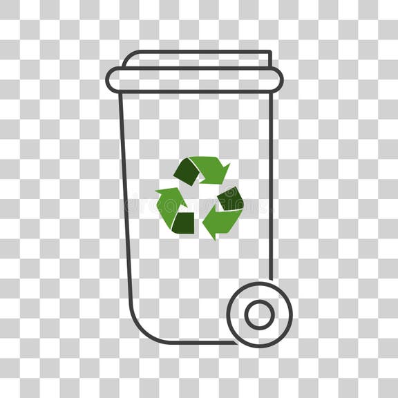 Garbage Icon. Garbage Symbol on White Background Stock Vector ...