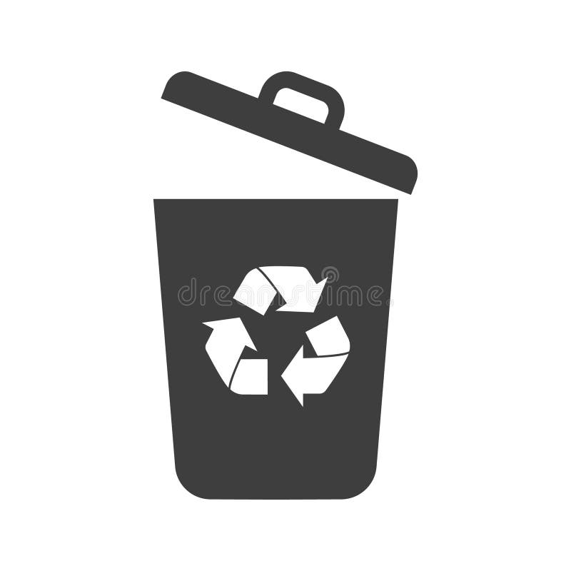 Garbage Icon. Garbage Symbol on White Background Stock Vector ...