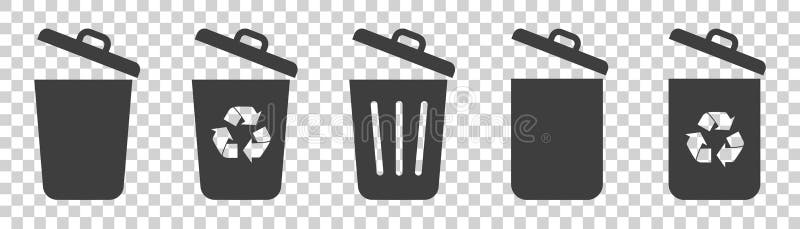 Garbage Icon. Garbage Symbol on White Background Stock Vector ...