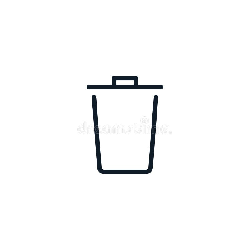 Garbage Icon Vector Logo Design Template Stock Vector - Illustration of ...