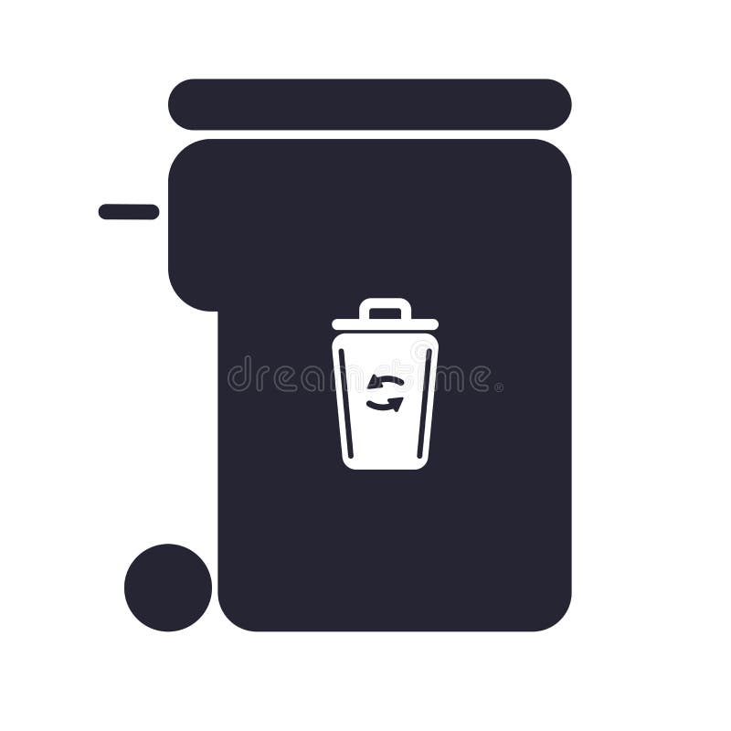 Garbage Icon Vector Sign and Symbol Isolated on White Background ...