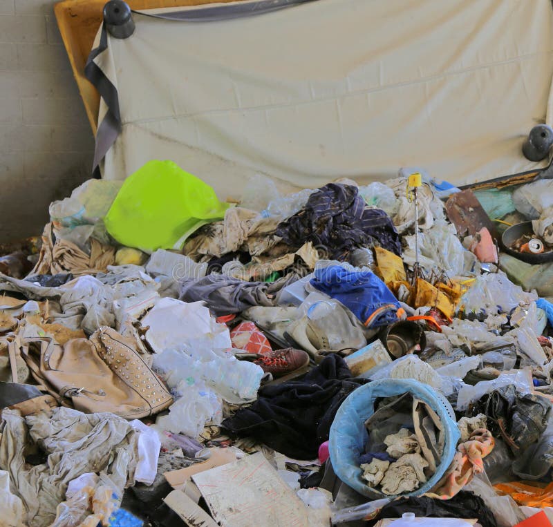 Rags and Garbage in a Homeless Camp Stock Photo - Image of filth ...