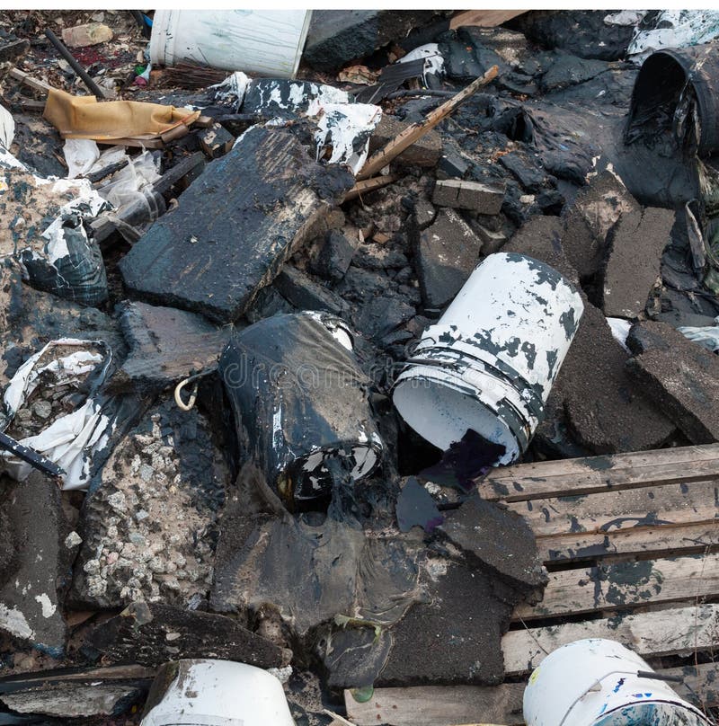 Garbage on the landfill stock photo. Image of refuse - 153234576