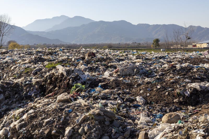 Garbage Landfill Site for Dumping Solid Waste Stock Photo - Image of ...