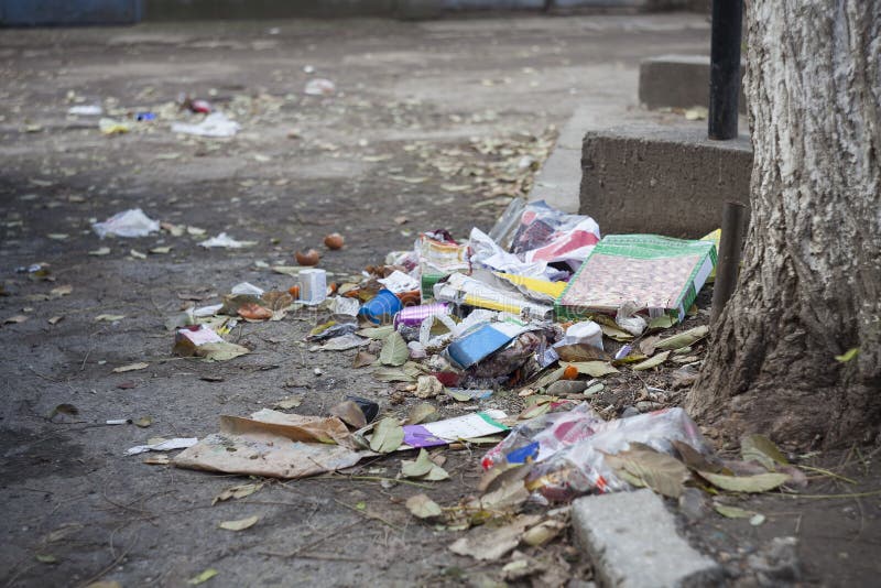 Garbage on ground stock image. Image of landscape, refuse - 693723