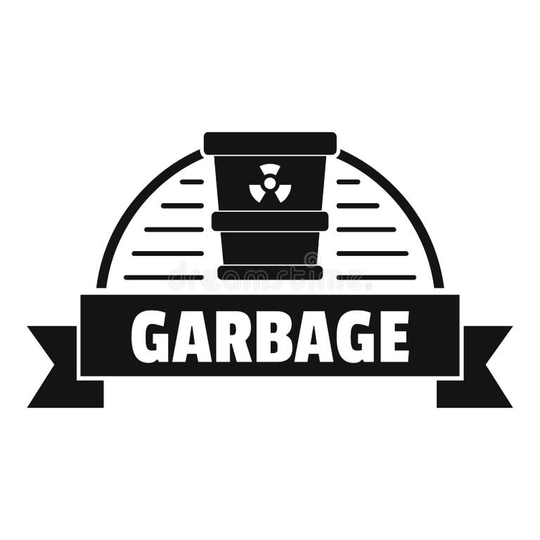 Garbage Logo, Simple Black Style Stock Vector - Illustration of ...