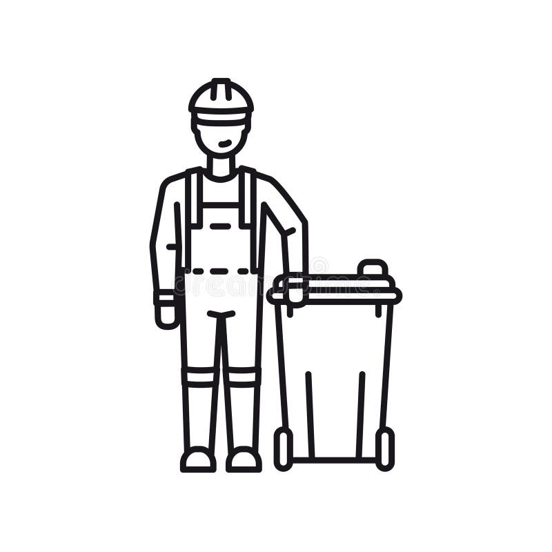 Garbage Bag Line and Glyph Icon, Waste and Ecology, Garbage Recycle ...