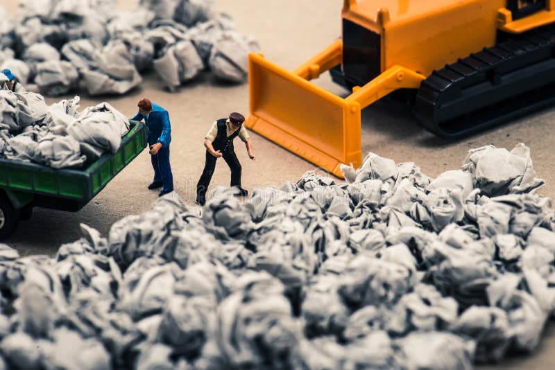 Garbage and Miniature Dolls Stock Image - Image of busy, recovery: 75604311