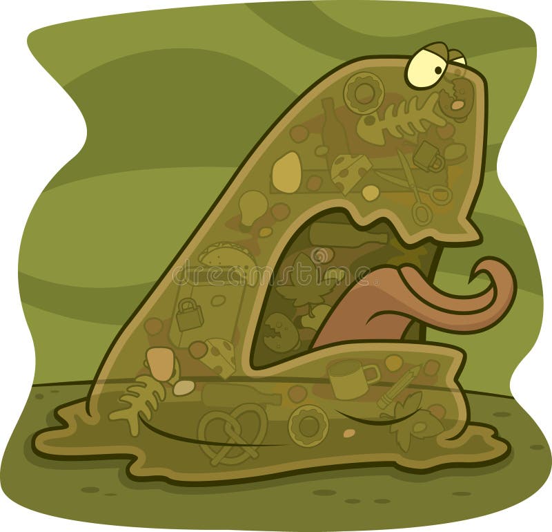 Garbage Monster stock vector. Illustration of garbage - 8131992