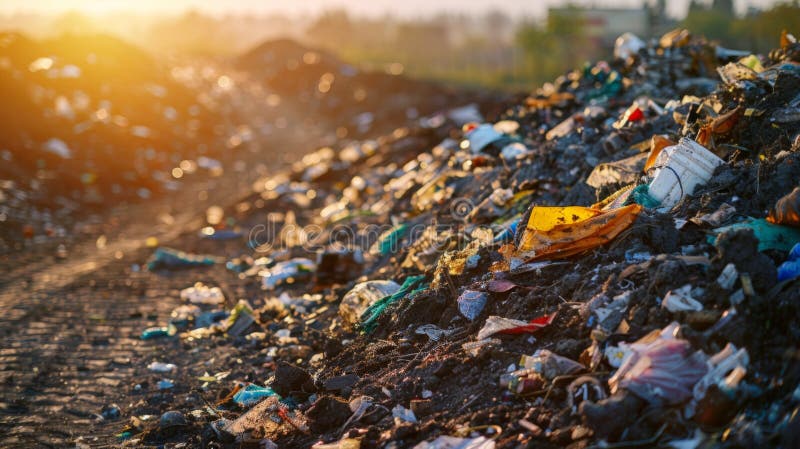 Garbage pile on dirt path stock photo. Image of rubbish - 314250578