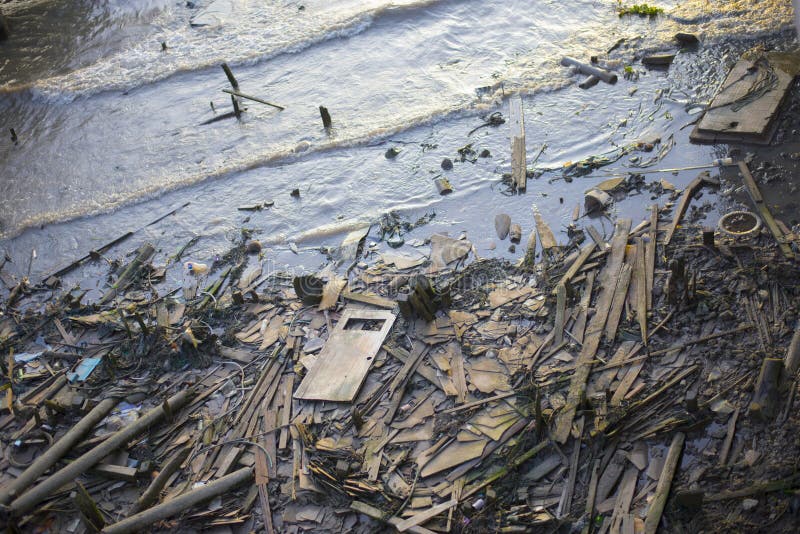 Garbage Pile Environment Destroys the Natural Ecosystem Stock Photo ...