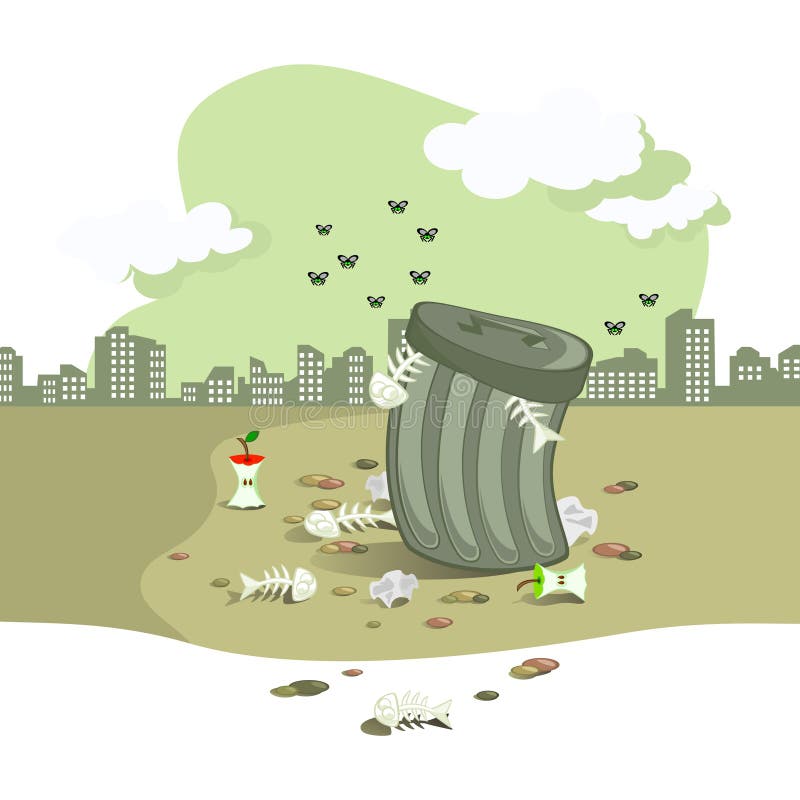 Garbage pit stock vector. Illustration of dirty, refuse - 21068332