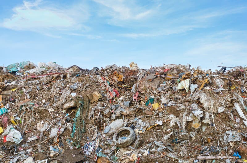 Garbage pollution in India stock image. Image of consumerism - 108343181