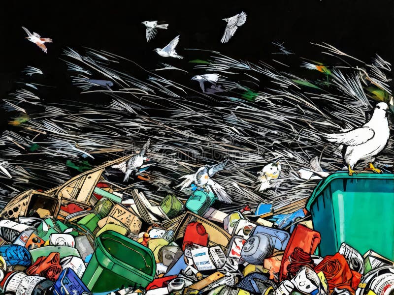 Garbage, Pollution, Waste, Ecology Concept Stock Illustration ...