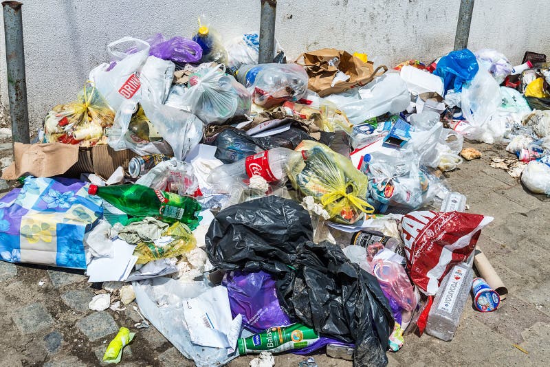 Garbage Dump in the Forest, Ecological Disaster Editorial Photography ...