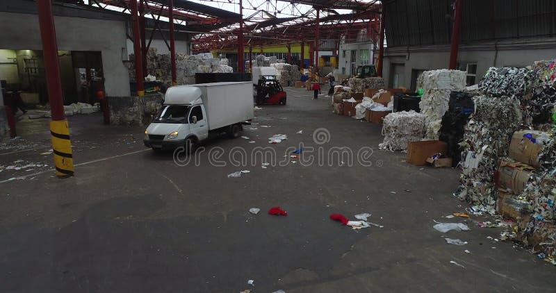 Garbage Processing Plant, Inside View Stock Video - Video of building ...