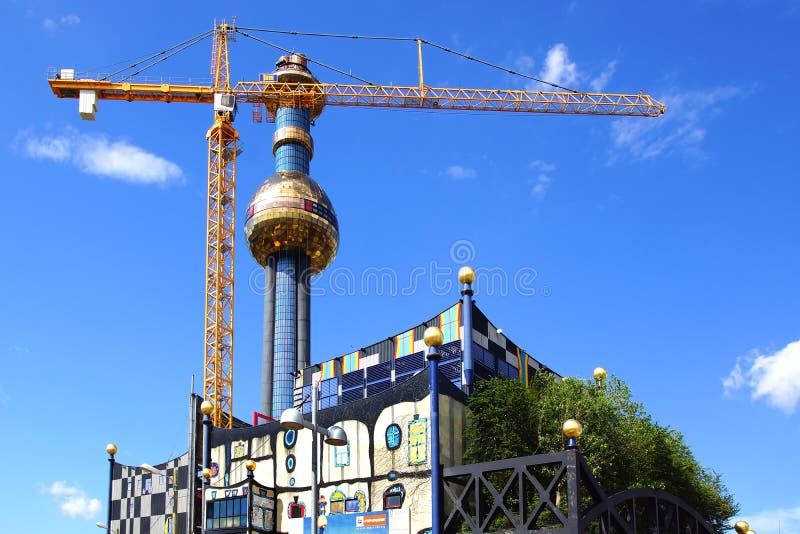 The Spittelau Incineration Plant in Vienna, Austria. Editorial Photo ...