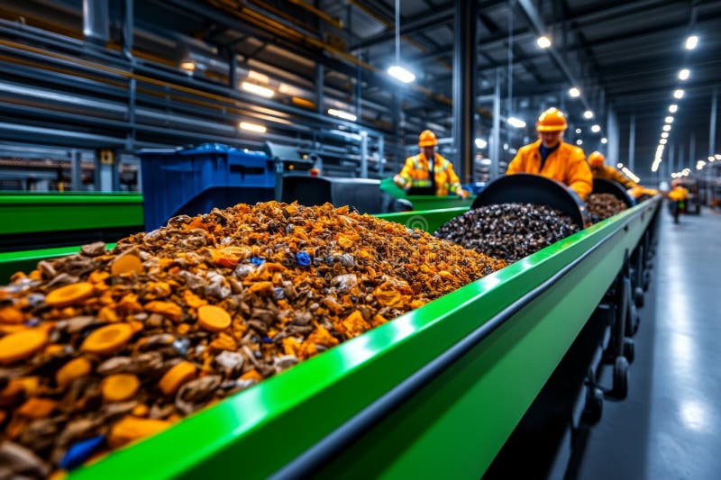 Garbage Recycling is Captured in a Realistic Photo of a Modern ...