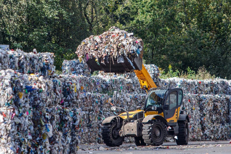 Garbage Recycling. Waste Sorting And Recycling. Stock Photo - Image of ...