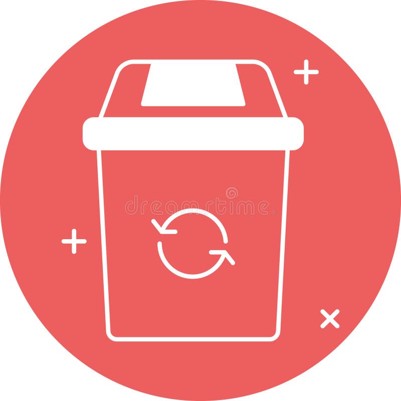 Garbage Recycling Which Can Easily Edit or Modify Stock Vector ...
