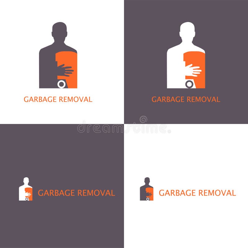 Garbage Removal Company Logo Stock Vector - Illustration of emblem ...