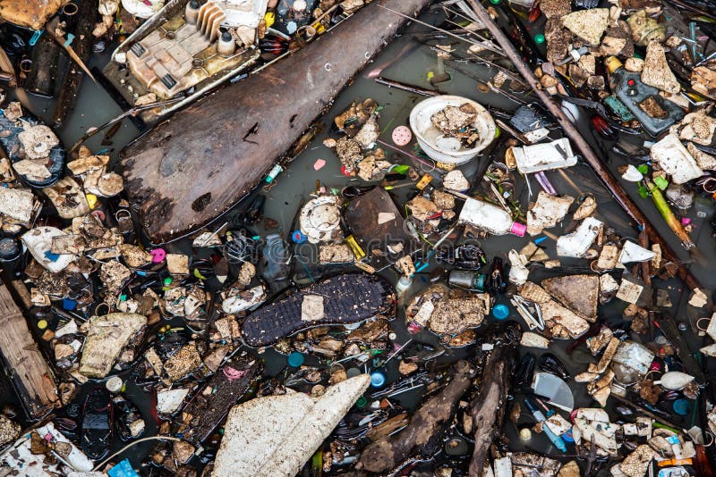 Garbage in the River is Destroy the Environment. World Environment Day ...